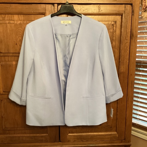 Kasper | Jackets & Coats | Kasper 24w Pale Blue | Poshmark